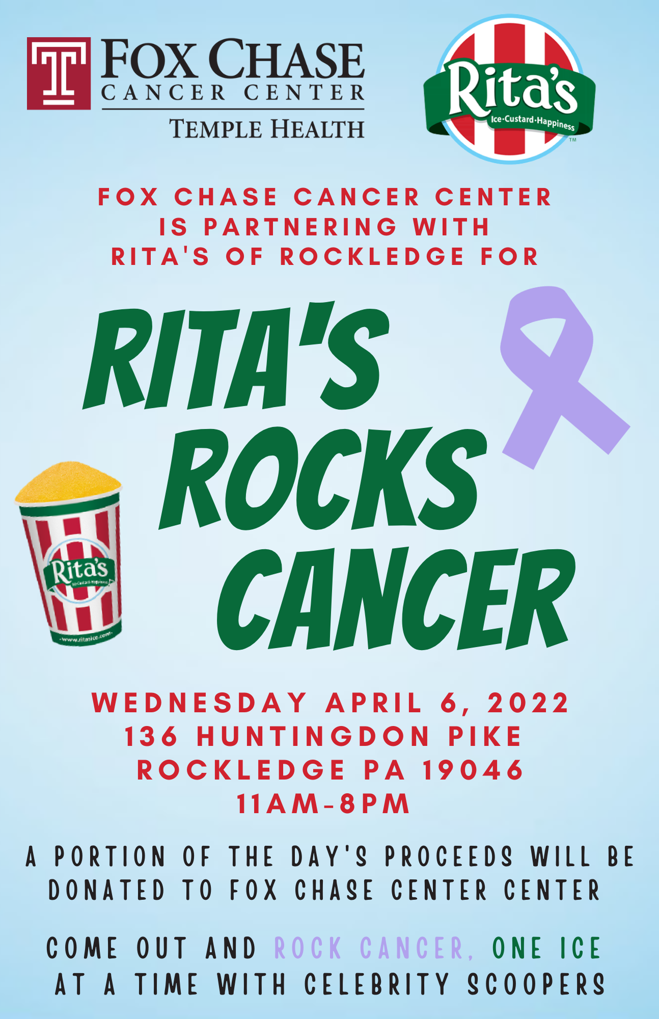 Rita's Rocks Cancer | Fox Chase Cancer Center - Philadelphia PA